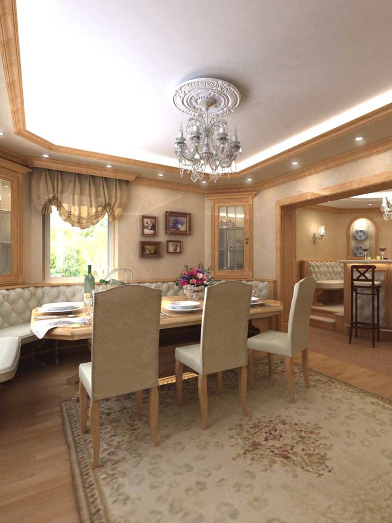 Wohnzimmer mit Bar für Privathaus – Tischlerei Manhartsgruber